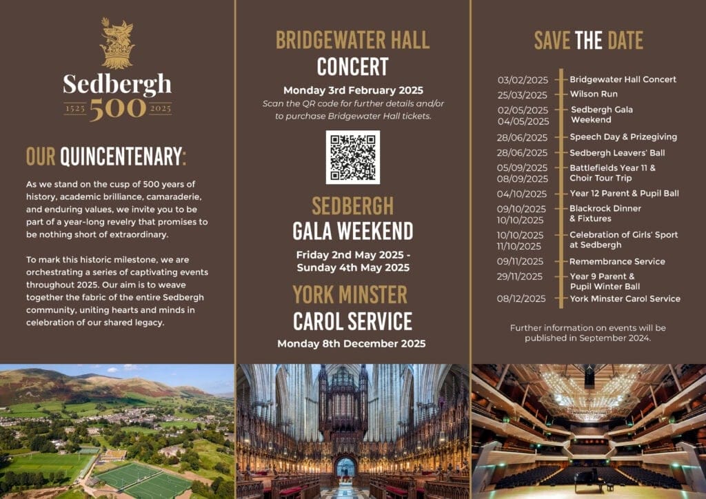 Sedbergh Launches Quincentenary Events: A Year-Long Celebration of ...